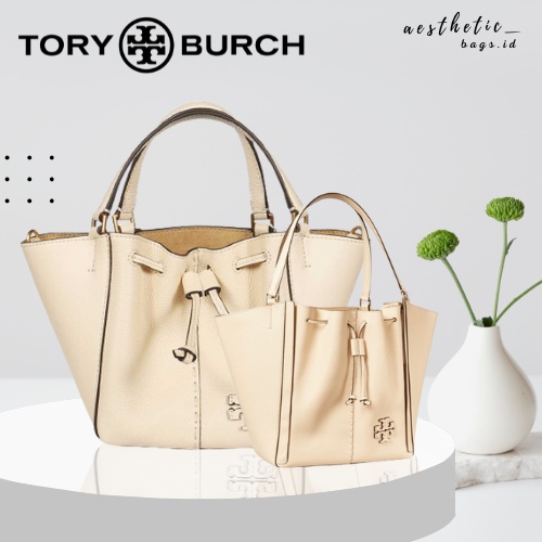 Jual Tory Burch McGraw Mini Drawstring Bag Brie 90474 | Shopee Indonesia