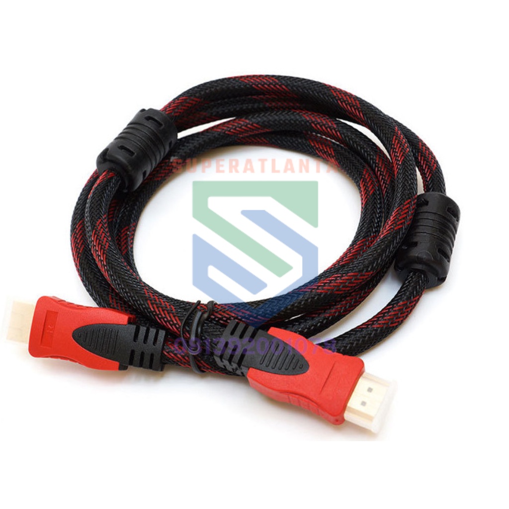 Jual Kabel HDMI Full HD 1080 Kabel HDMI To HDMI 3 Meter Kebel HADMI 5 ...