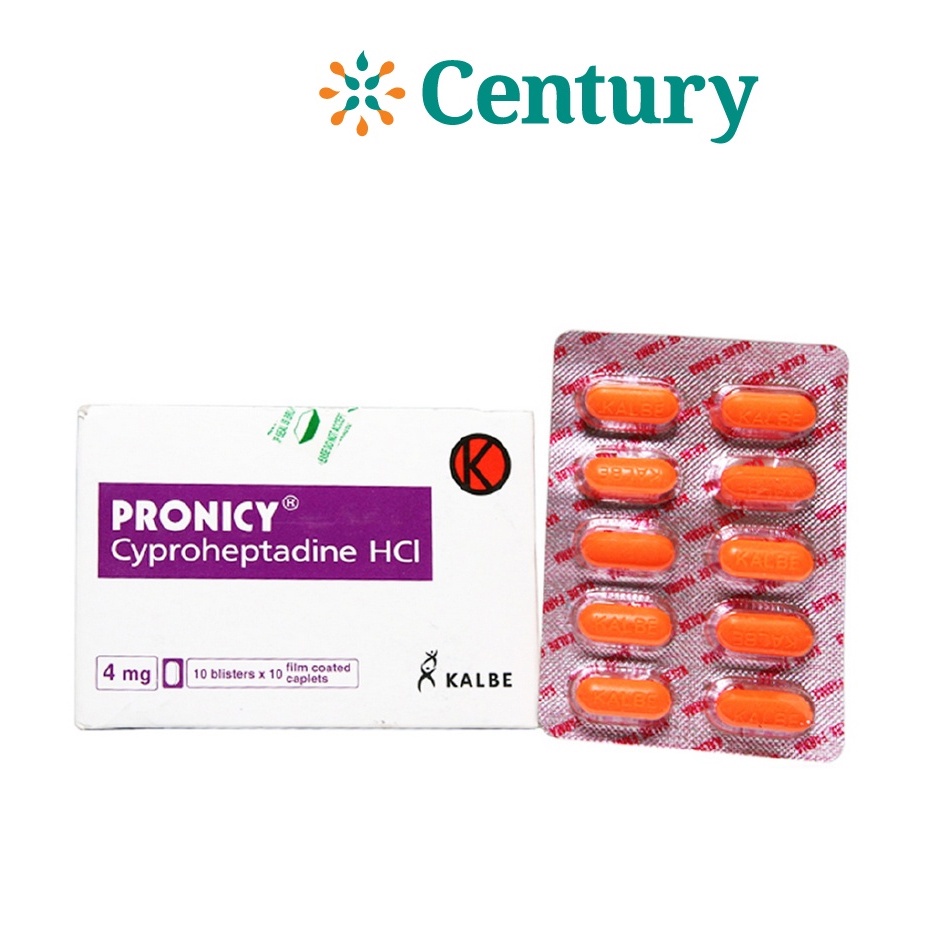 Jual PRONICY TABLET 4 MG 1 STRIP ISI 10 TABLET / CYPROHEPTADINE ...