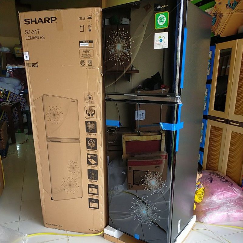 Jual KULKAS SHARP 2 PINTU JUMBO SJ-317MG / SJ-316MG TANPA SALJU KAPASITAS JUMBO || SJ316MG ...