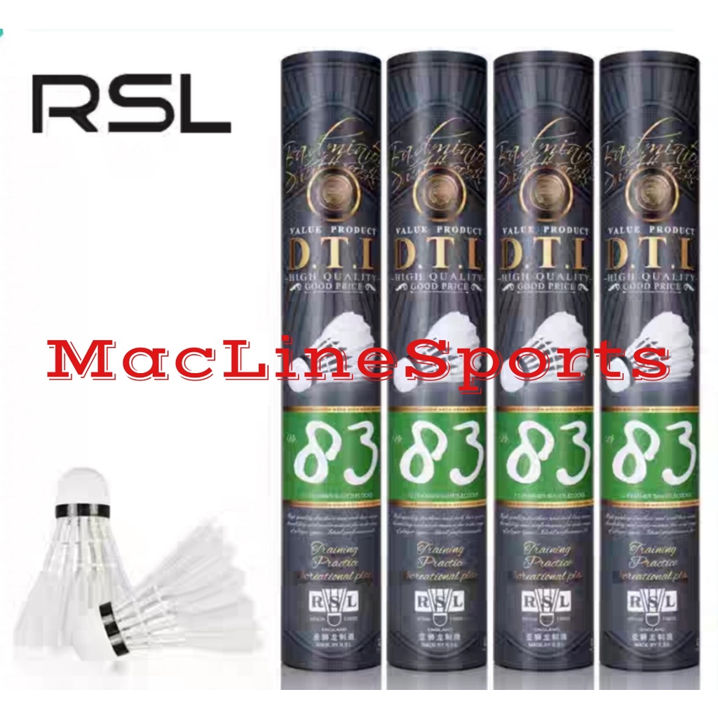 Jual BADMINTON SHUTTLECOCK DTL 83 BY RSL ORIGINAL RSL COCK | KOK ...
