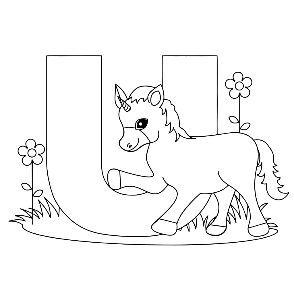 Jual Gambar Sketsa Mewarnai ~ ABJAD - ALPHABET/ Seketsa Lukis / Drawing ...