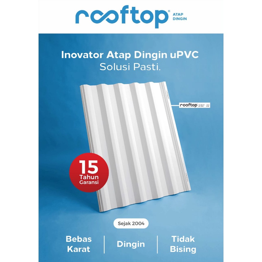 Jual ATAP DINGIN uPVC ROOFTOP® | Shopee Indonesia