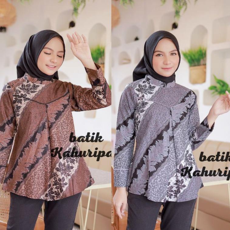 Jual Viral Batik Wanita Lengan Panjang Batik Kerja Batik Kantor By ...