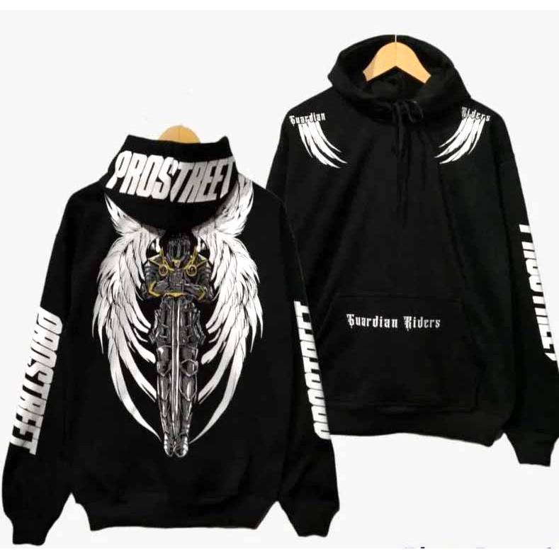 Jual HOODIE PROSTREET GUARDIAN RIDER || KIN RYU || WHITE DEVIL ...