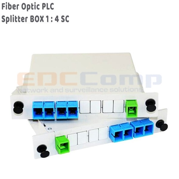 Jual SC / UPC Fiber Optic Passive Splitter Cassette Box 1:4 / FTTH Splitter / PLC Box Splitter 1 ...