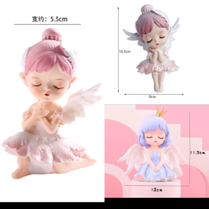 Jual Topper Anak perempuan,Hiasan kue cake Topper peri perempuan, angel ...