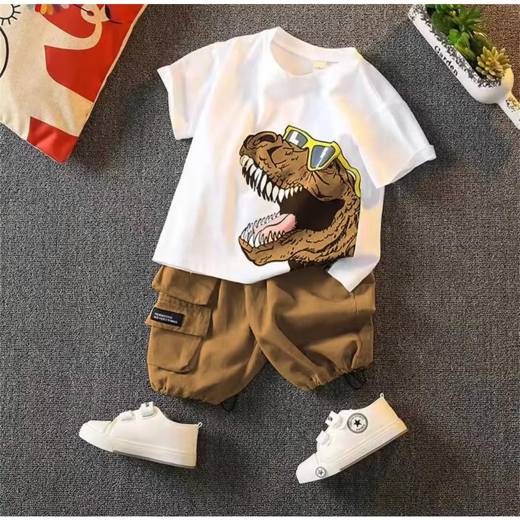 Jual PROMO SETELAN BAJU KAOS ANAK LAKI LAKI SIZE 1-5 TAHUN MOTIF DINO ... Jual PROMO SETELAN BAJU KAOS ANAK LAKI LAKI SIZE 1-5 TAHUN MOTIF DINO ...