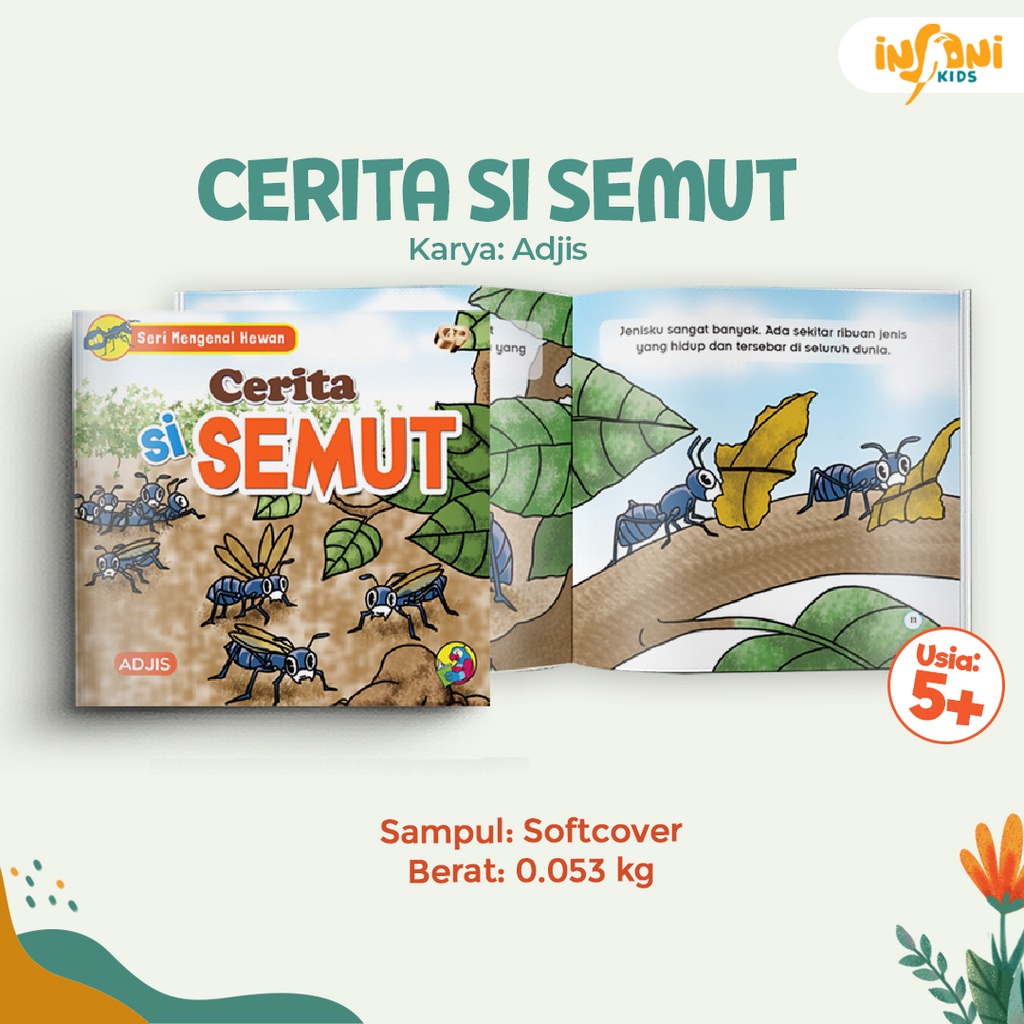 Jual Buku Anak Muslim Seri Mengenal Hewan - Cerita Si Semut - Gema ...