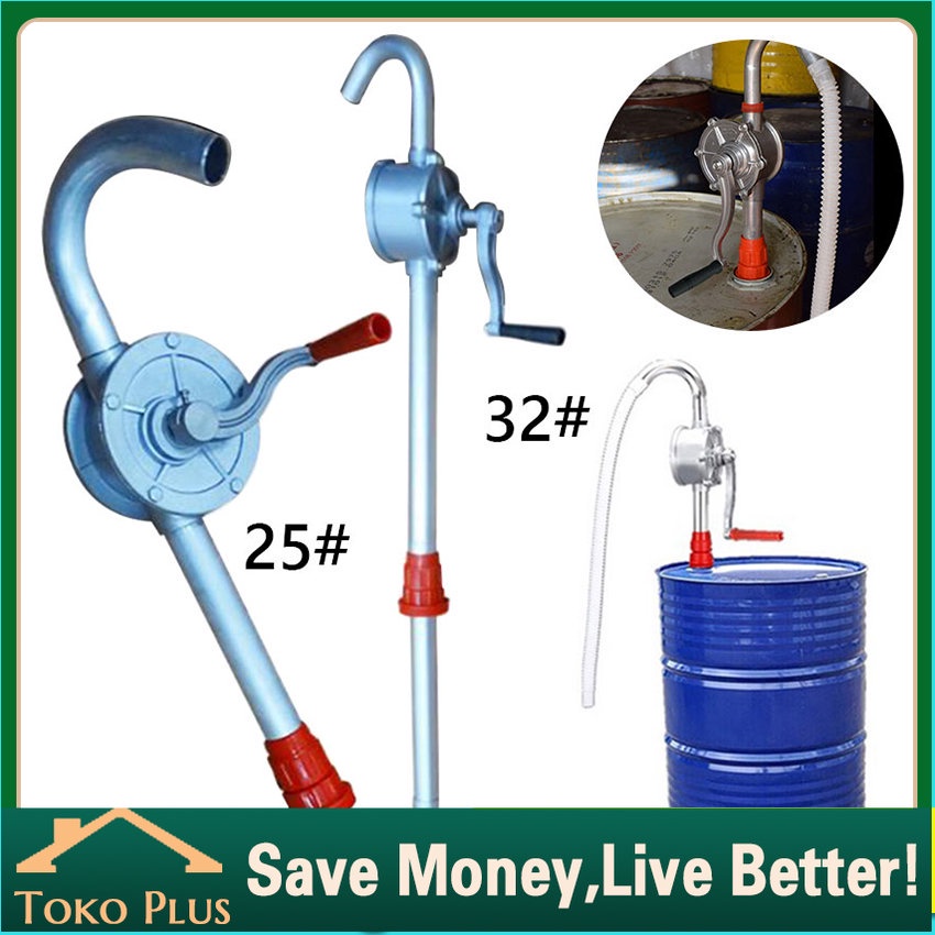 Jual Aluminium Pompa Oli Minyak Drum Tangan Putar Manual Rotary Hand ...