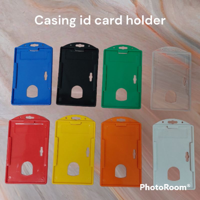Jual Id Card Holder Frame Id Card Casing Id Card Name Tag Card Holder ...