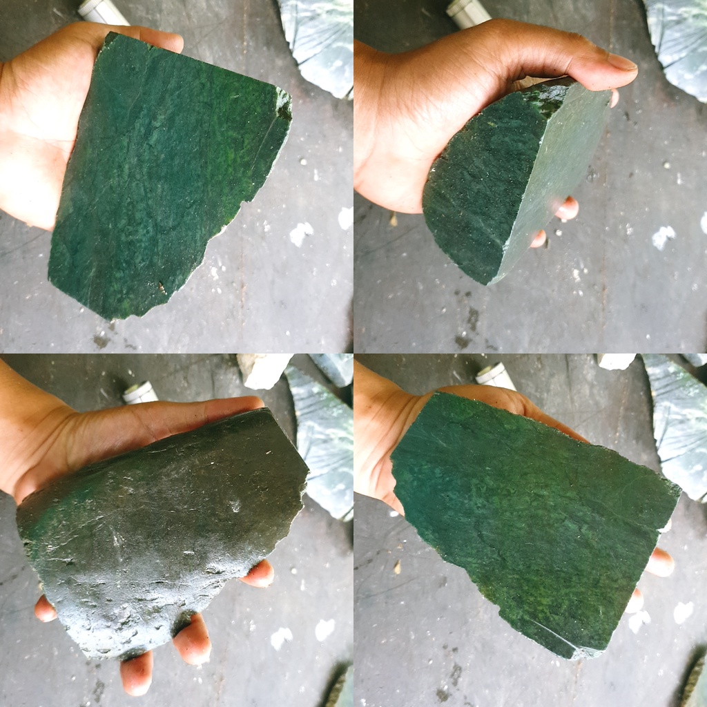 Jual POTONGAN BATU GIOK NEPHRITE JADE BAHAN GIOK ACEH BARANG CUCI ...