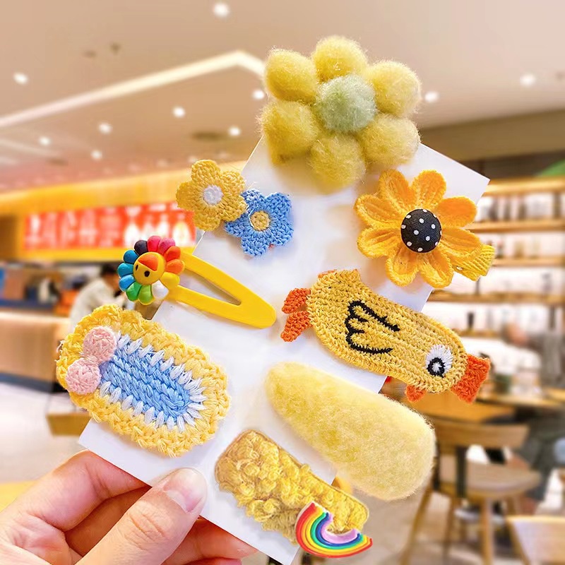 Jual SET 8PCS JEPITAN RAMBUT ANAK MODEL RAJUT BULU ANAK KOREA LUCU ...