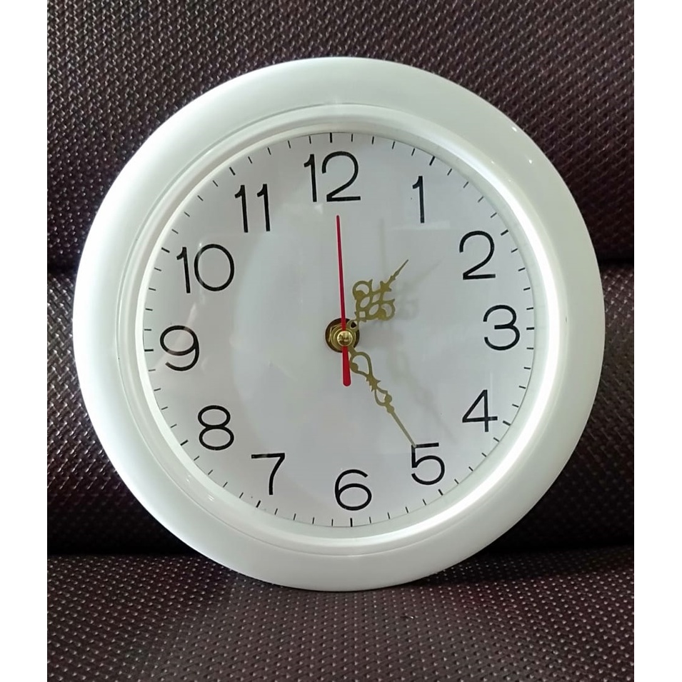 Jual Jam dinding 21cm polos sweep | Shopee Indonesia