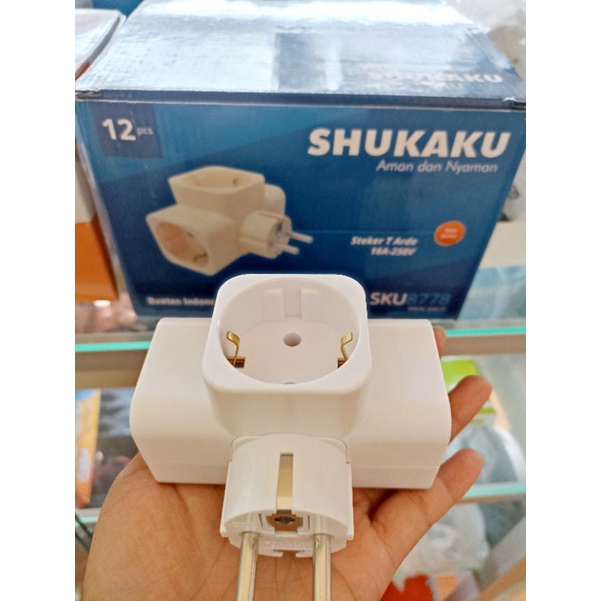Jual Steker T Arde Shukaku / Sambungan colokan jack Listrik / T colokan ...