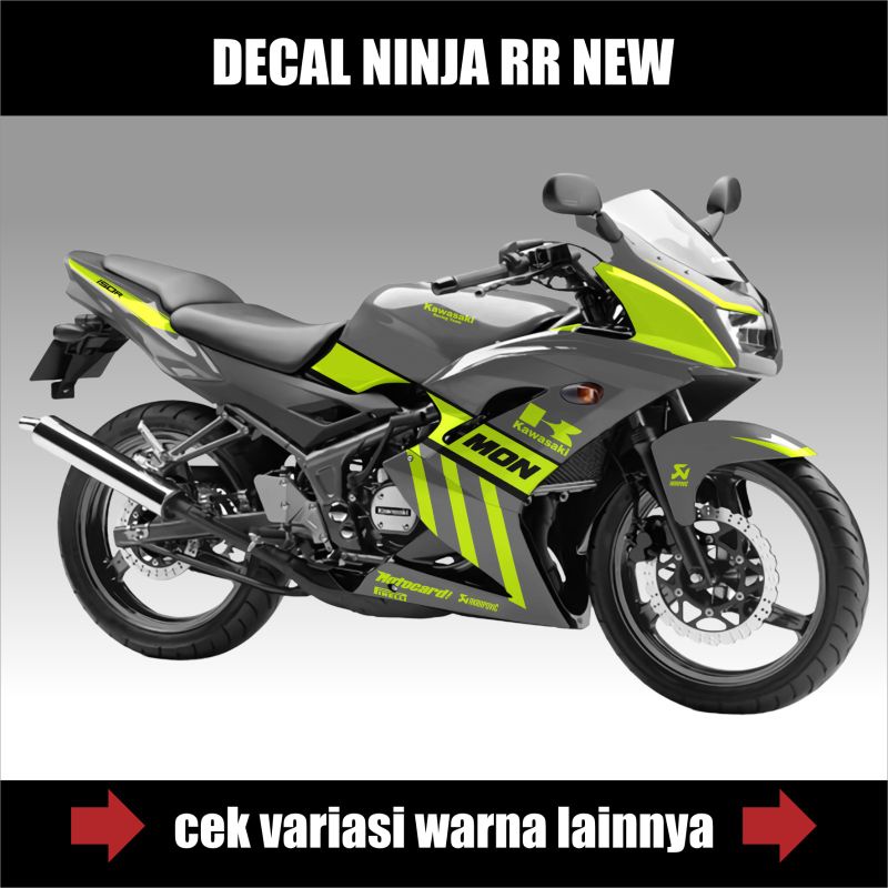 Jual DECAL STICKER NINJA RR 150 NEW FULL BODY VARIASI CUSTOM | Shopee ...