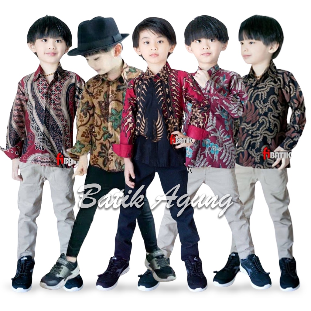 Jual Baju Batik Anak TK PAUD SD Umur 2-13 Tahun Modern Motif Kece Lucu ...