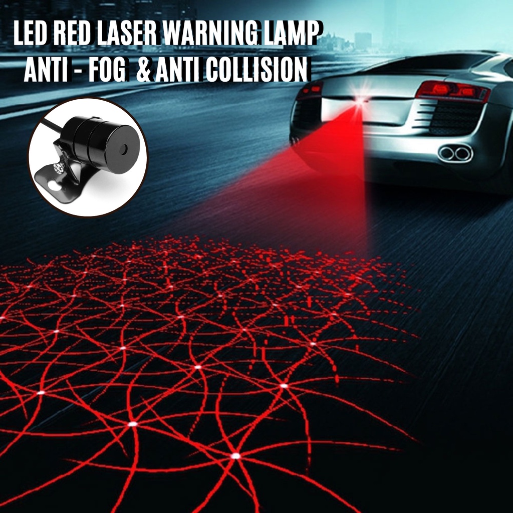 Jual Lampu Laser Kabut LED Fog Light Belakang Mobil Waterproof 650 nm ...