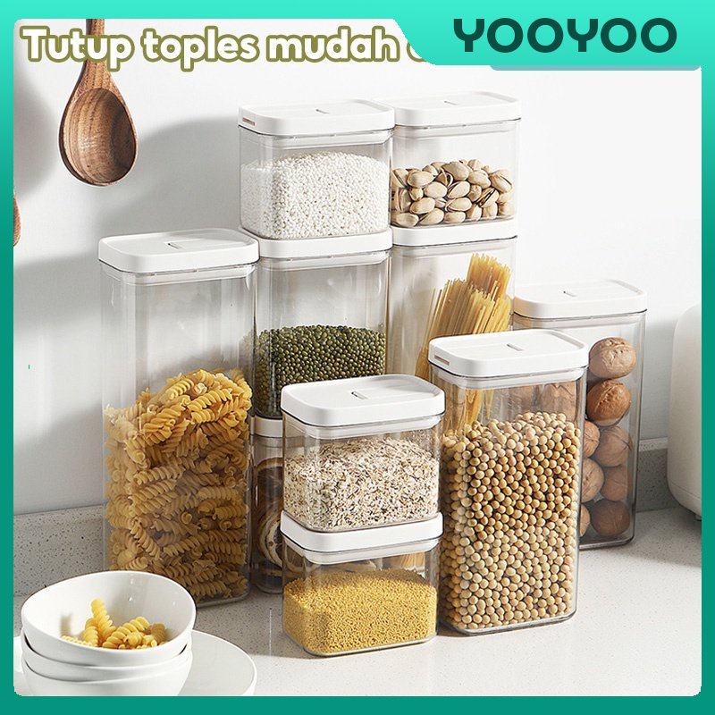 Jual YooYoo Toples kacang / toples bening / toples bumbu masak / kotak ...