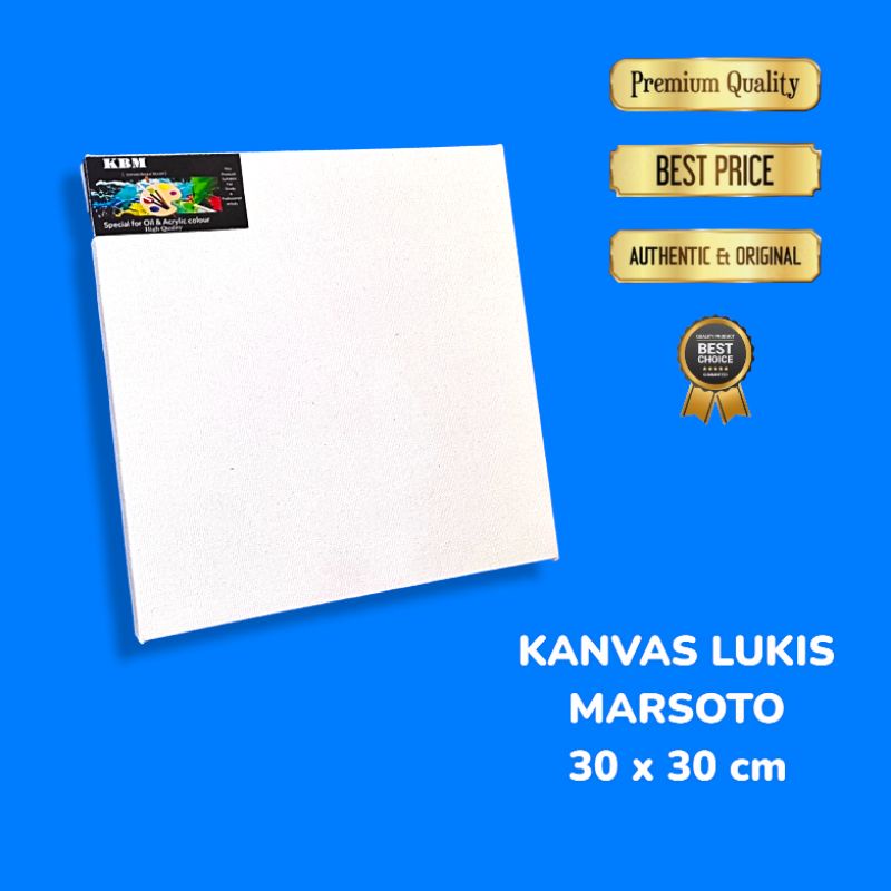 Jual KANVAS LUKIS 30X30 CM/CANVAS LUKIS MARSOTO/KANVAS STRETCHED ...