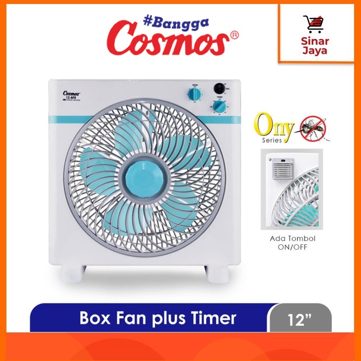 Jual COSMOS 12-BFE T ONY Box Fan Plus Timer 12 Inci (Tempat Obat Nyamuk) | Shopee Indonesia