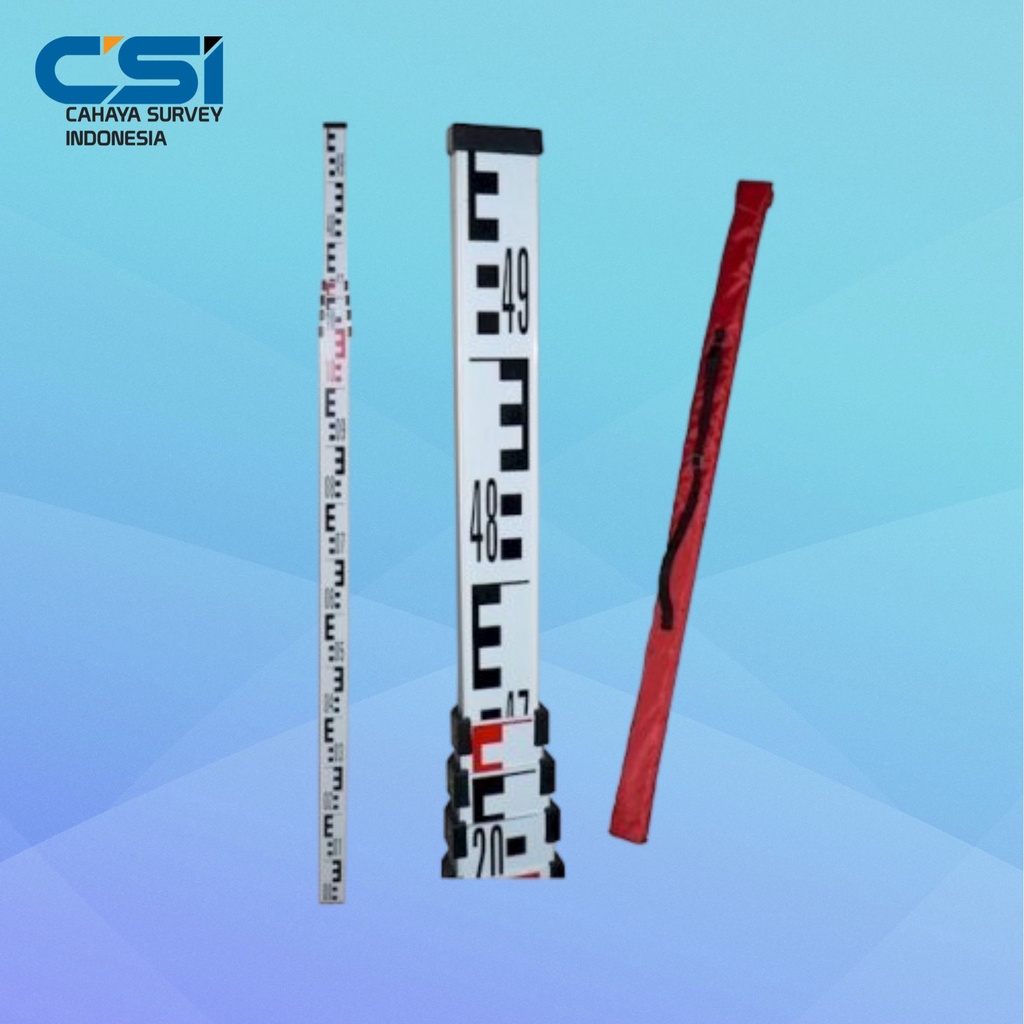 Jual Rambu Ukur 5M / Bak Ukur 5M / Mistar Ukur 5M + Nivo | Shopee Indonesia