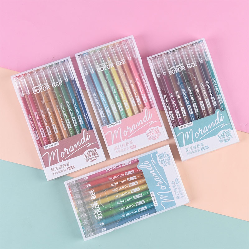 Jual Morandi Real Colors Gel Pen Set 9pc Panmomo | Shopee Indonesia