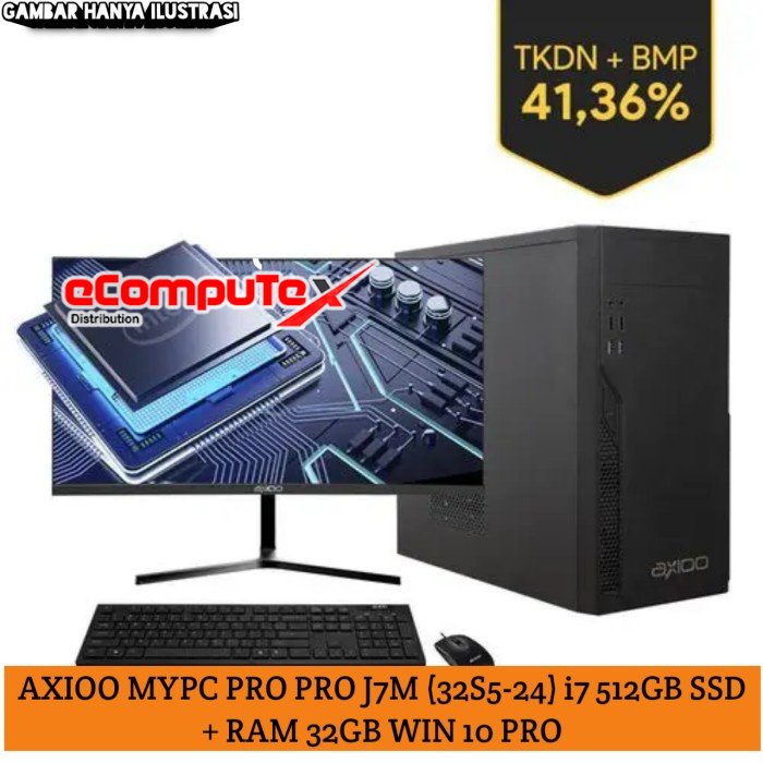 Jual MINI PC AXIOO MY PC PRO J7M (32S5-24) i3 32GB 512GB 23.8"FHD TKDN ...