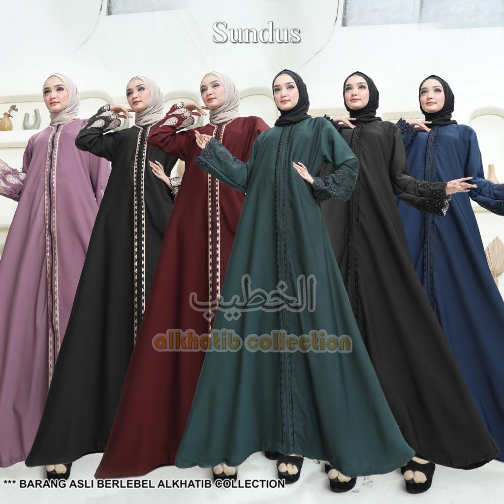 Jual ABAYA SUNDUS BORDIR ALKHATIB COLLECTION | Shopee Indonesia