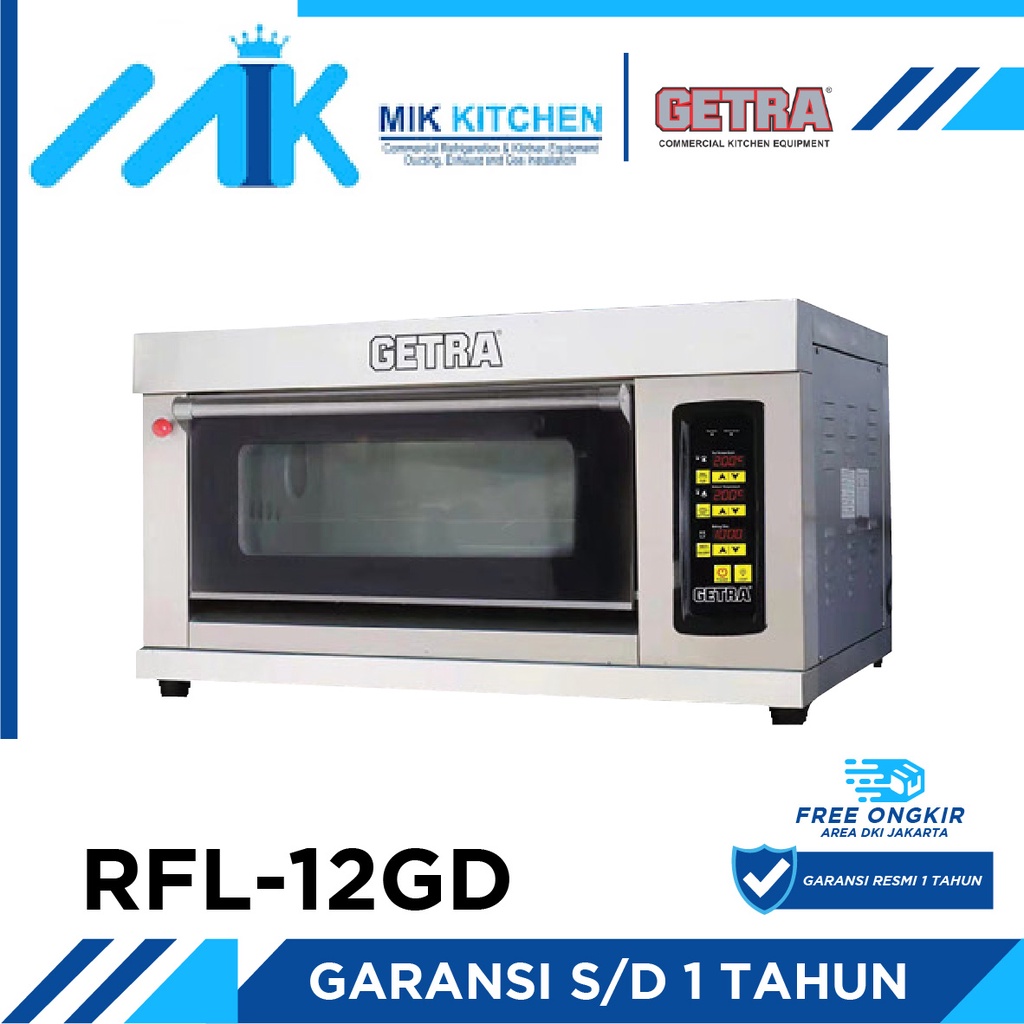 Jual NEW GETRA GAS BACKING OVEN 1 DECK 2 TRAY RFL 12 GD / RFL12GD/RFL ...
