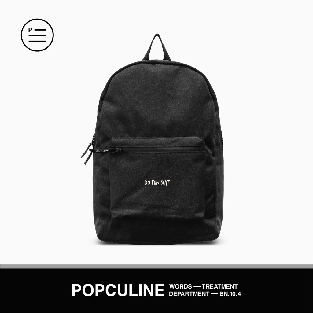 Jual Popculine - Tas Backpack Do Fun Shit | Shopee Indonesia