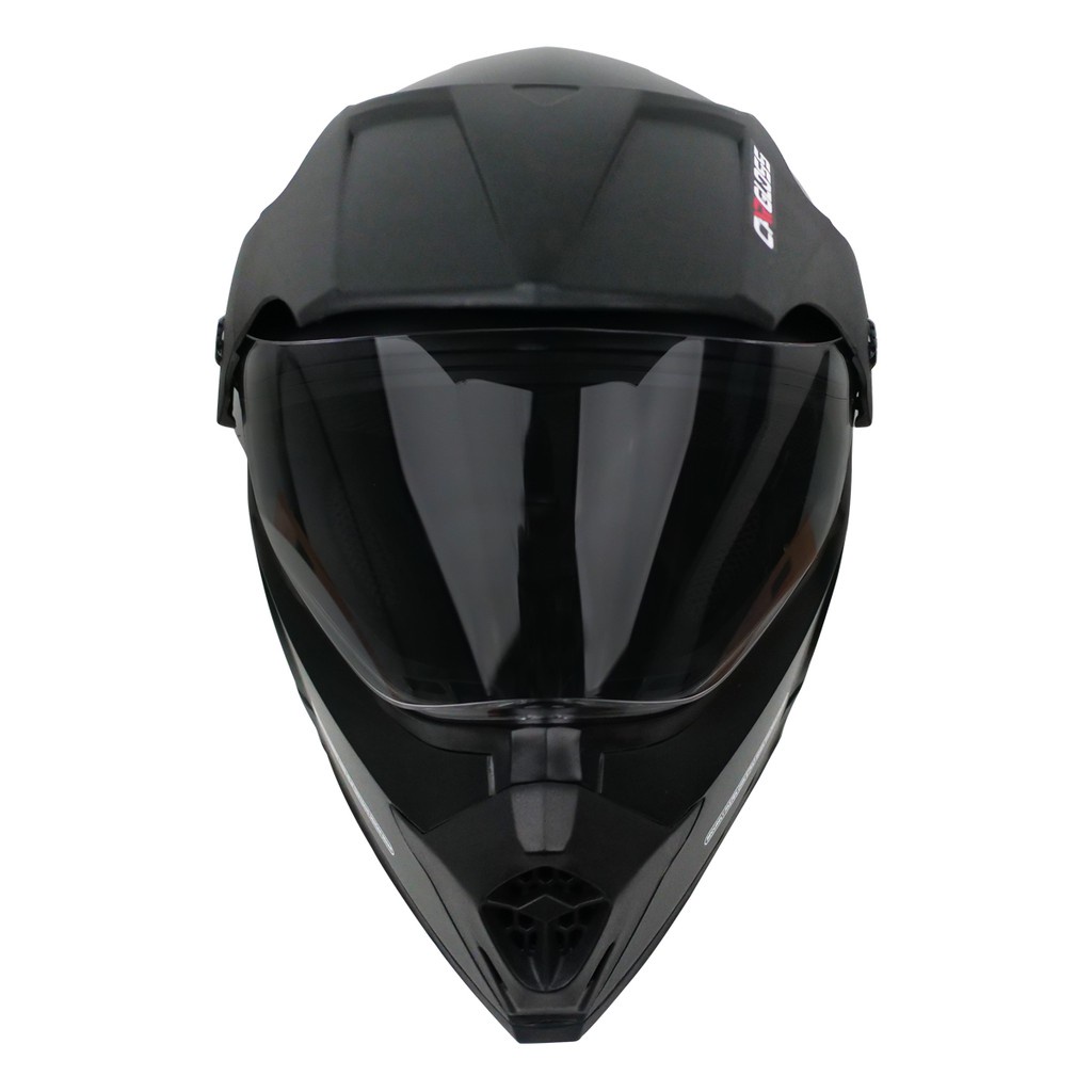Jual Cargloss Supermoto Helm Full Face - Black Doff | Shopee Indonesia