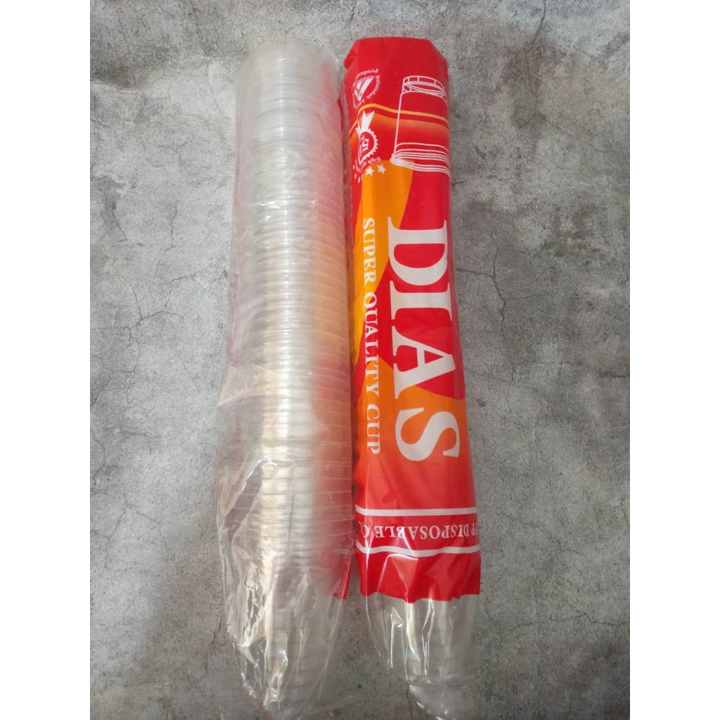Jual GELAS PLASTIK AQUA DIAS CUPS 220ml | Shopee Indonesia