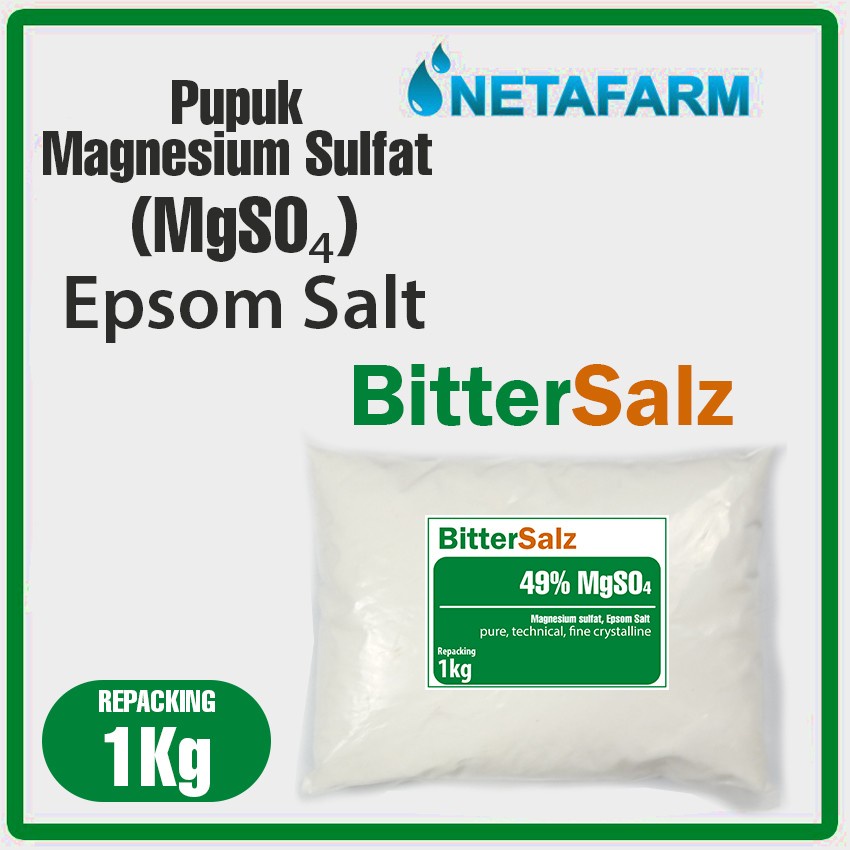 Jual Pupuk Magnesium Sulfat Epsom Salt Garam Inggris BITTERSALZ - Pack ...