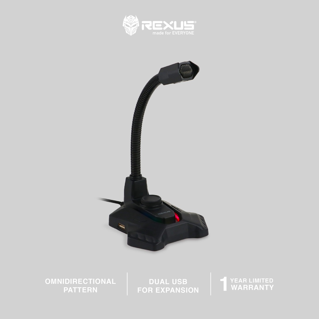 Jual Rexus Microphone Gaming Xora DM1 RGB | Shopee Indonesia