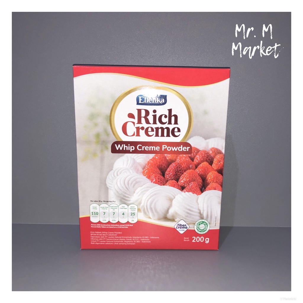 Jual Rich Creme Ellenka 200 gr - Creamer / Whip Cream / Whipping Cream ...