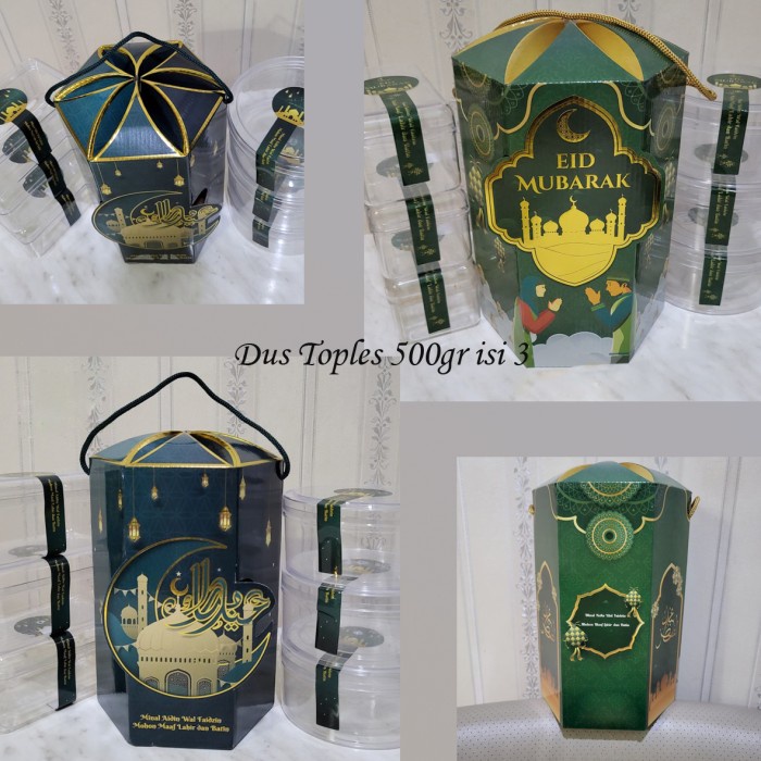 Jual Dus Box Toples Kue Kering Nastar Lebaran Packaging Jinjing Parcel ...
