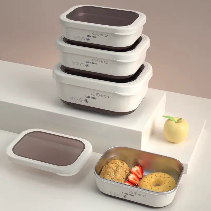 Jual Kotak Stainless Steel Bekal Meal Box Container Storage Box ...