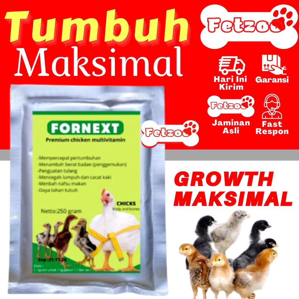Jual Pemacu pertumbuhan ayam FORNEXT Premium Chicken Multivitamin ...