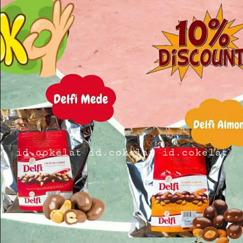 Jual COKLAT DELFI GOLDEN ALMOND - CRUNCH CASHEW 1KG COKLAT DELFI ALMOND ...