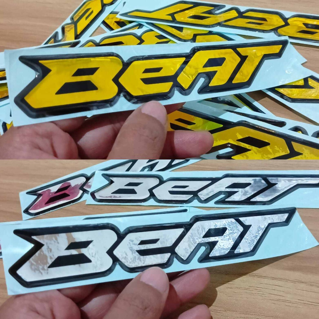 Jual STIKER EMBLEM BEAT TIMBUL 3D BAHAN LENTUR | Shopee Indonesia