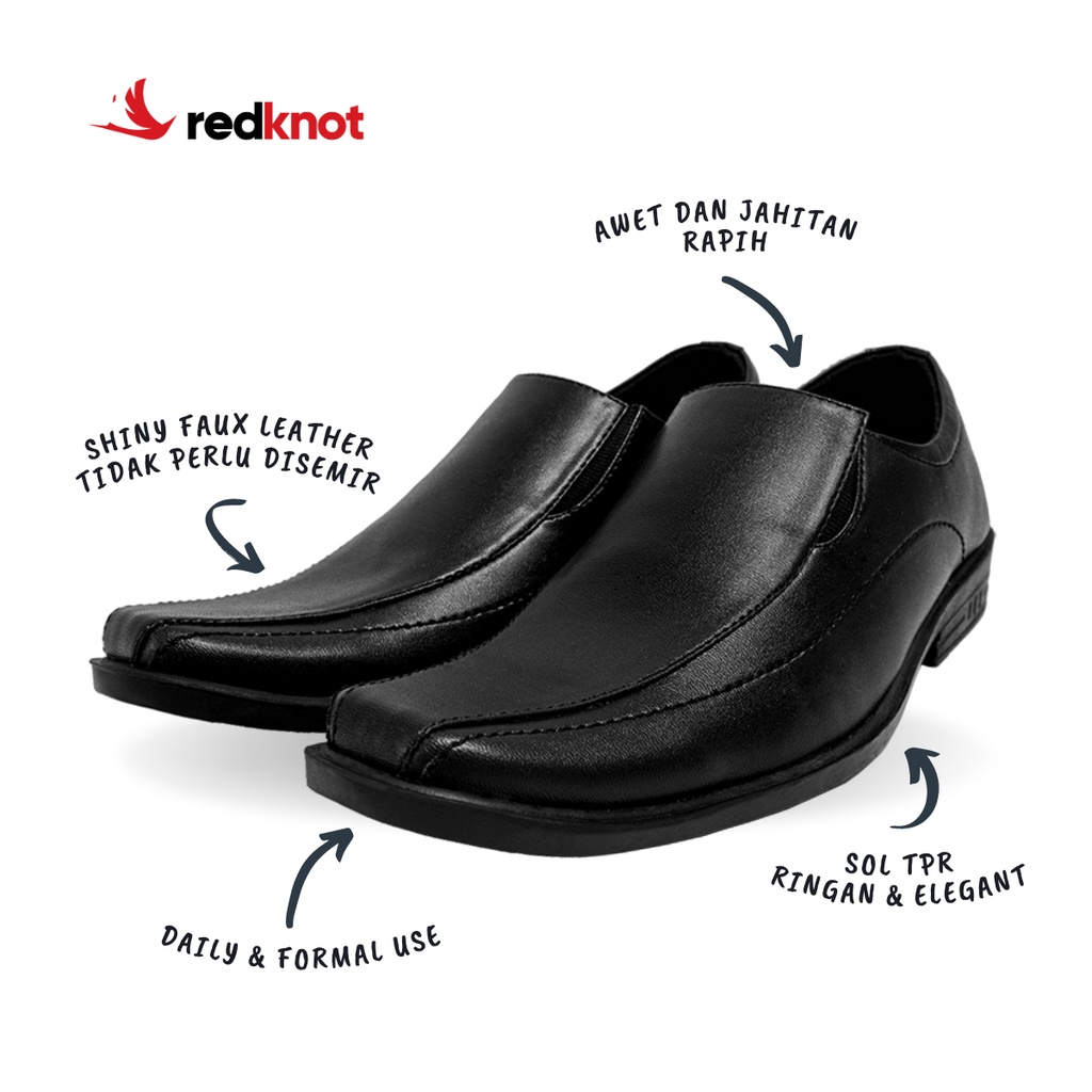Jual Redknot Michael Boston Hitam Sepatu Kerja Murah Pantofel ...