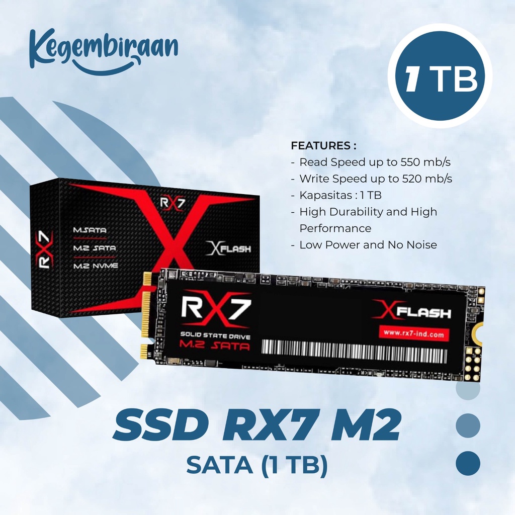 Jual SSD M2 Sata Rx7 1tb M.2 Sata Original Resmi SSD storage Laptop PC ...