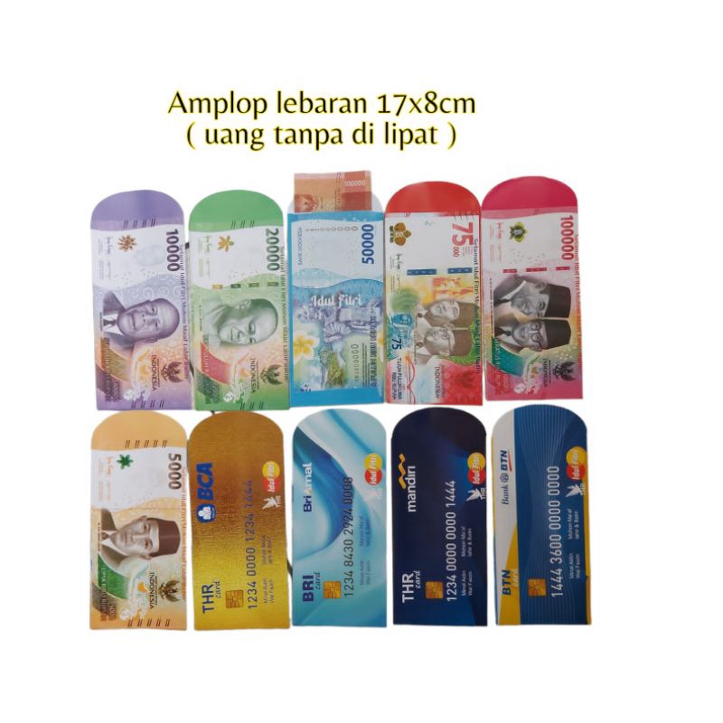 Jual 50 PCS AMPLOP LEBARAN JUMBO 17 X 8 CM TANPA LIPAT - AMPLOP LEBARAN ...