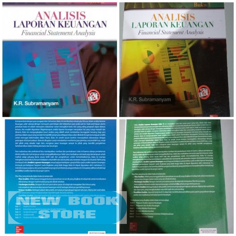 Jual BUKU ANALISIS LAPORAN KEUANGAN EDISI 11 BUKU 1 & 2 k. r subramanyam | Shopee Indonesia