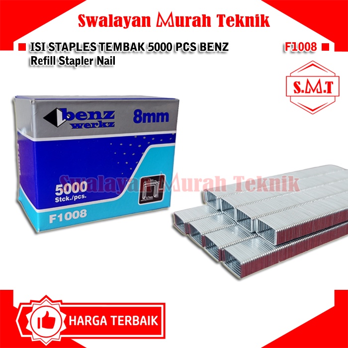 Jual Benz Isi Staples Tembak Tangan Manual 1008F Hand Stapler 8mm ...