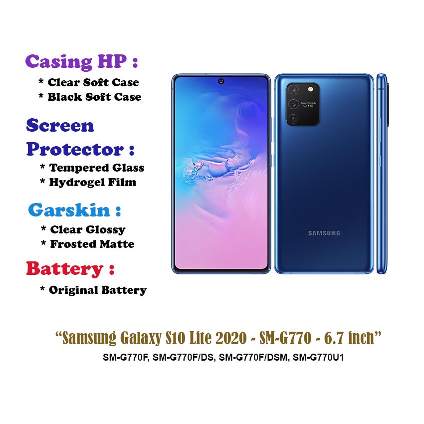 Jual Samsung Galaxy S10 Lite 2020 - SM-G770 - 6.7 inch | Shopee Indonesia