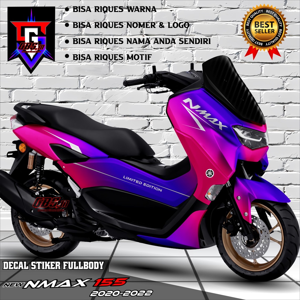 Jual stiker decal bunglon new nmax 155 2020 - 2022 Fullbody dekal ...