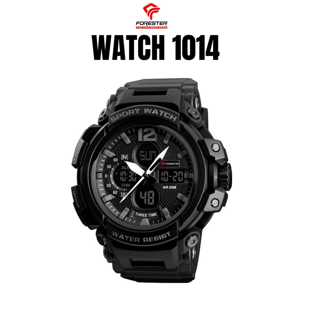 Jual Forester Jam Tangan Digital Analog Pria 1014 Watch Water Resistant ...