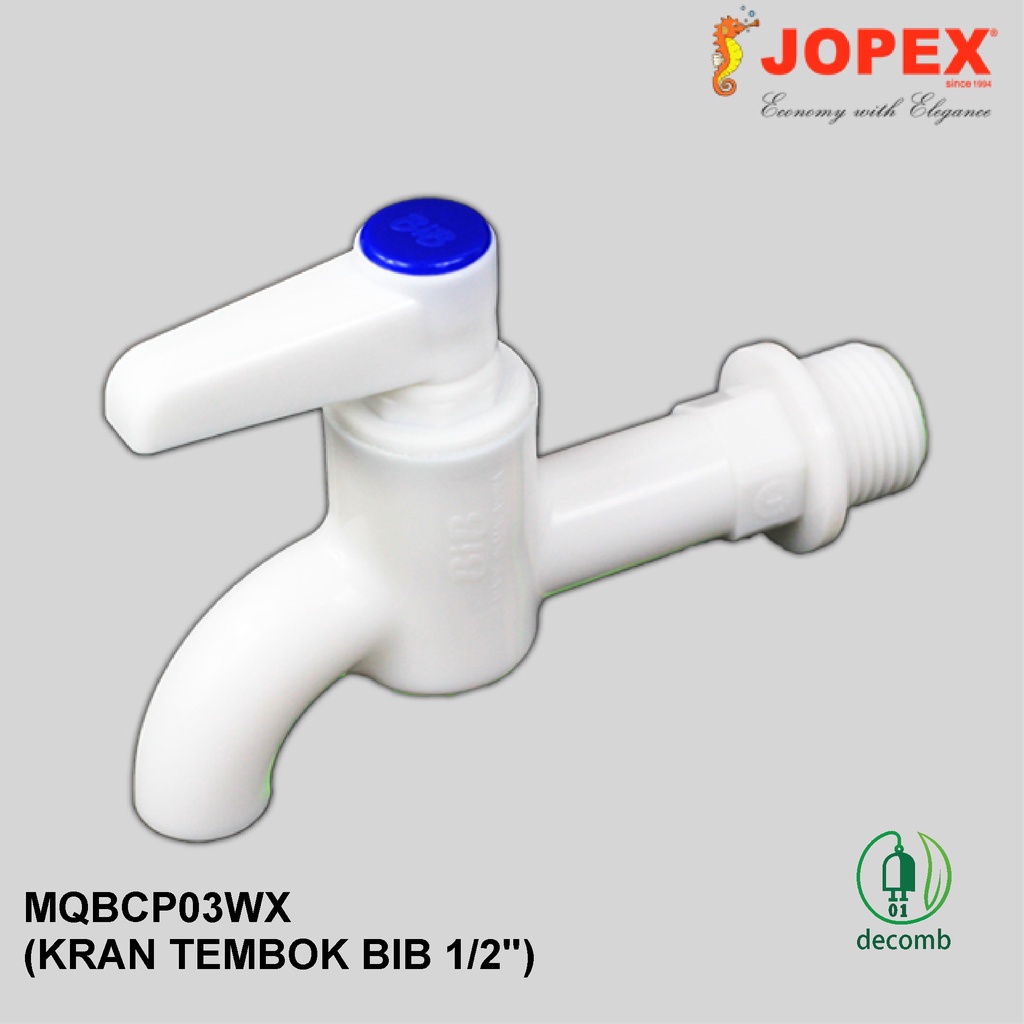 Jual Keran AIr Jopex 1/2 Inch atau Kran Tembok Plastik BIB MQBCP03WX ...